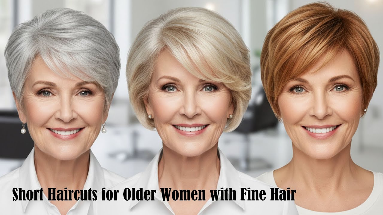 25 Trendy Short Haircuts for Older Women with Fine Hair