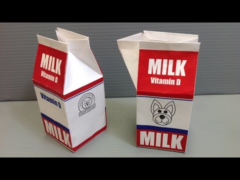 Print Your Own Origami Milk Carton | The Secrets of Origami