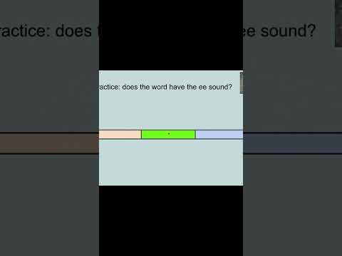 Does the word have the ee sound? #learning #phonemicawareness #english #learnenglish #learn