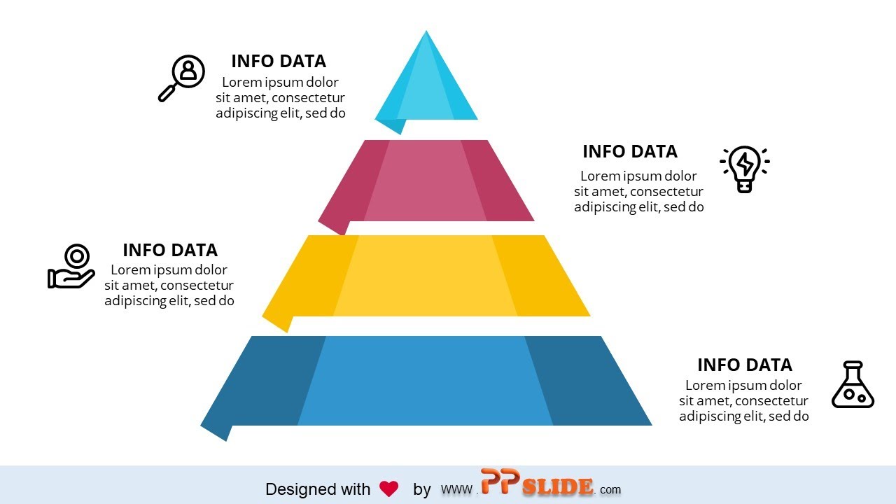 4 Level Pyramid Abstract Powerpoint Presentation Template
