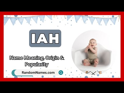 Iah - Baby Boy Name Meaning, Origin & Popularity - RandomNames.com