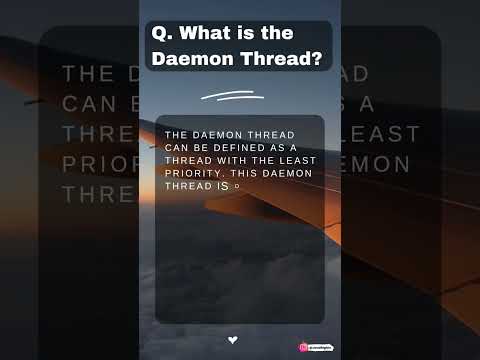 What is Daemon Thread in java ? Java Interview questions #shorts #shortvideo #viral