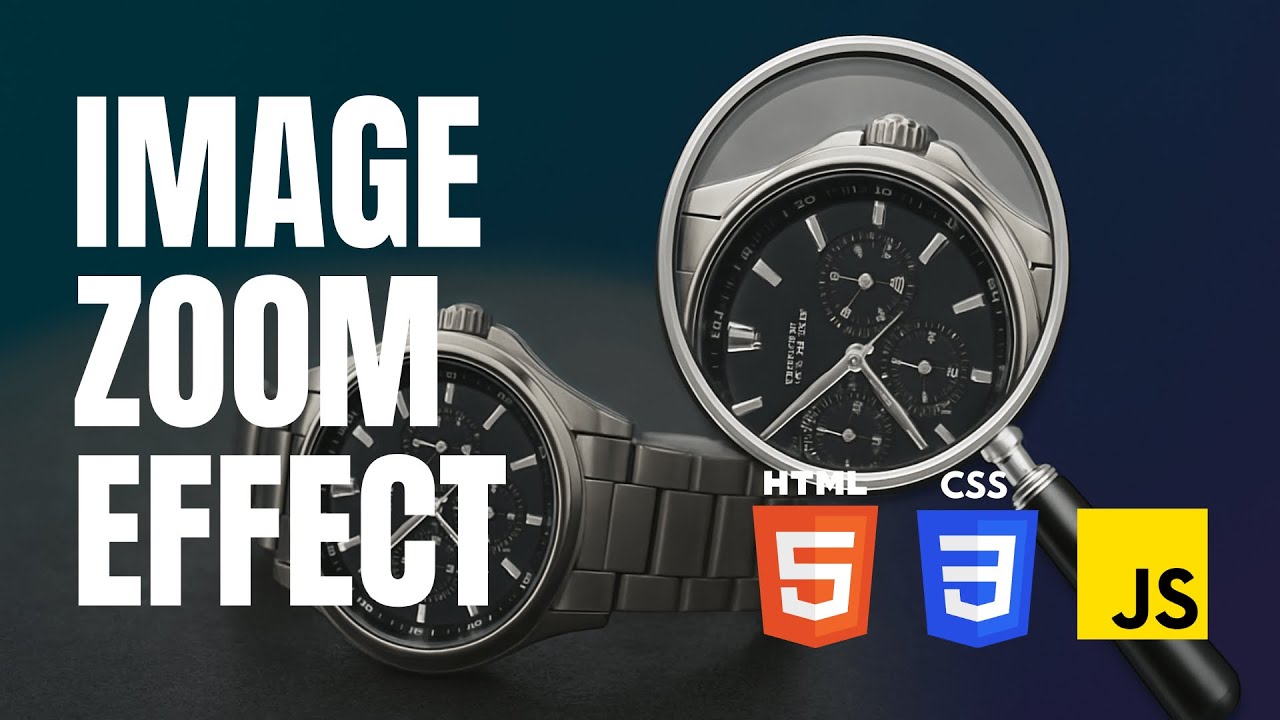 Modern Image Magnifier with HTML, CSS & JavaScript | Zoom Effect Tutorial