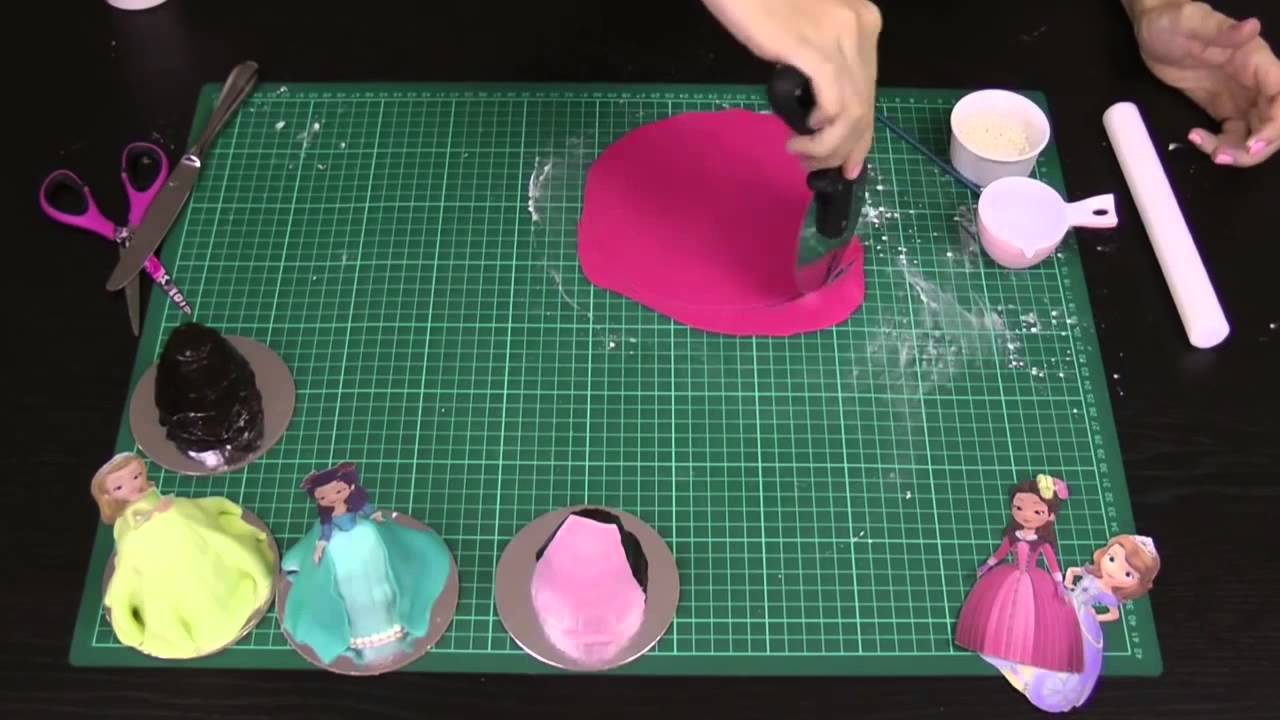 PRINCESS CUPCAKES - Make Sofia the First Mini Disney Cakes with Cupcake Addictio