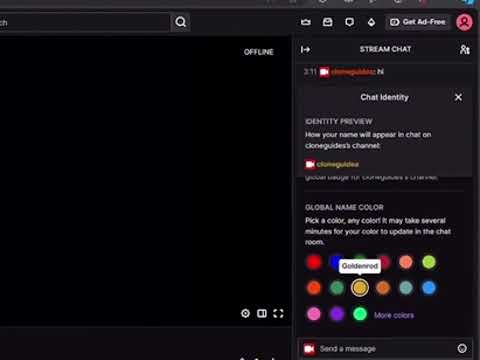 How to Change Name Color on Twitch ( Fast )