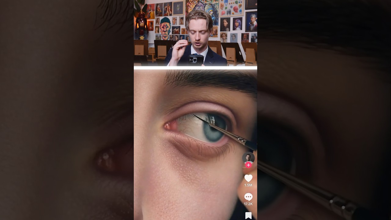 The BEST Hyperrealistic Painter #hyperrealism #artist