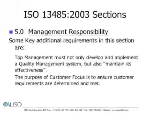 ISO 13485 Overview Training