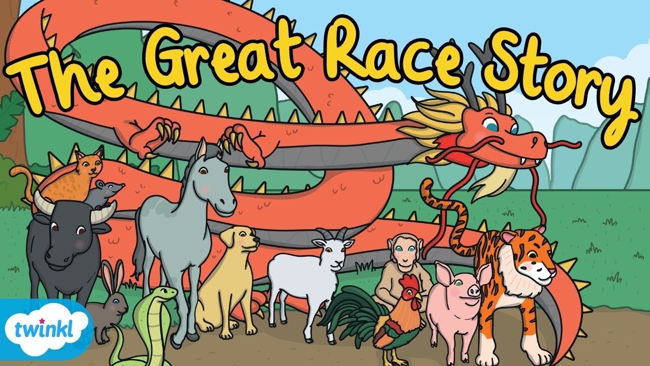 Zodiac Origin Story | The Story of the Great Race for Kids! | Lunar New Year | Chinese New Year