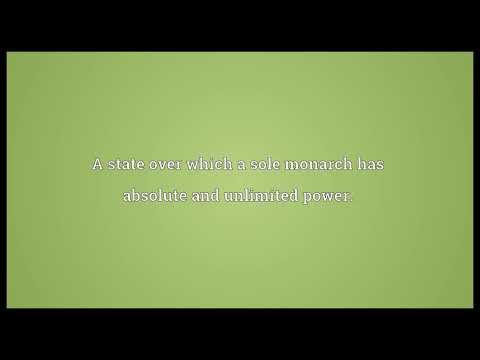 Absolute monarchy Meaning | Wordogram