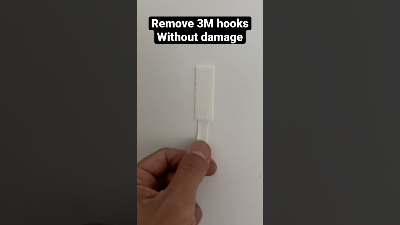 Remove 3M hooks without damage