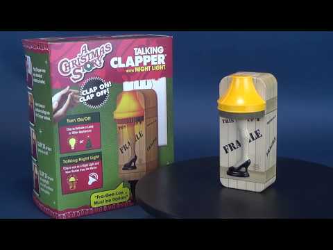 A Christmas Story Talking Clapper with Night Light | Video Review ADULT COLLECTIBLE