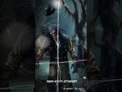 Creepy Monster in Haunted Woods Grunge Horror Animation HailuoAI Metal Industrial