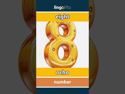 🇬🇧🇪🇸 eight - ocho : vocabulary builder : learn English : aprendamos inglés