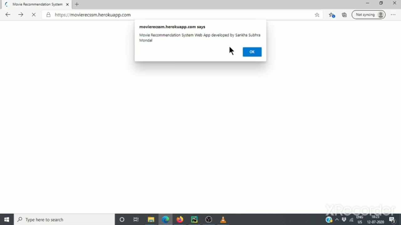 Movie Recommendation System (Content Based) | By:- Sankha Subhra Mondal