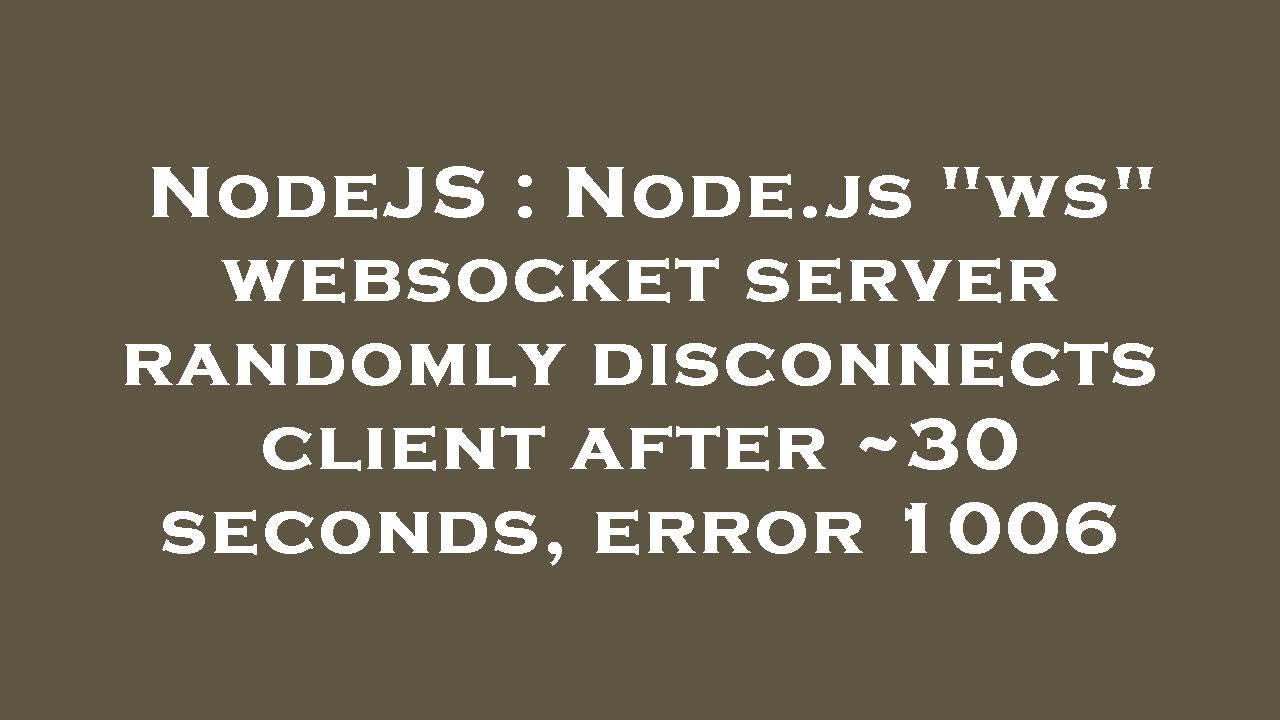 NodeJS : Node.js 