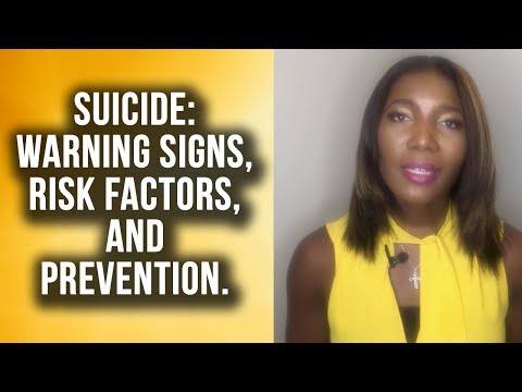 Suicide Warning Signs, Risk Factors and Prevention