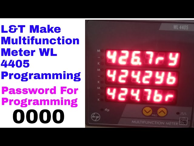 Digital Panel Meter - Led L&T WL 1120 Single Function Meter Trader ...