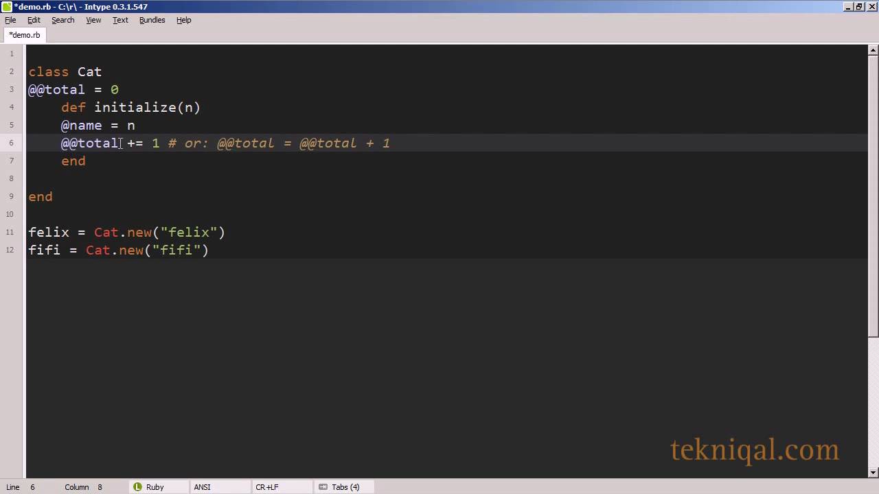 Variable Scope in Ruby - tekniqal.com