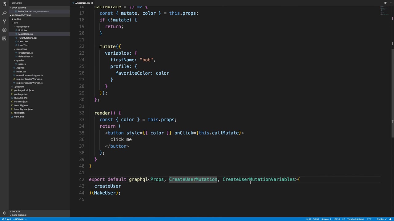How to use Apollo Codegen with React
