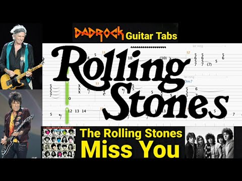 Miss You - The Rolling Stones - Guitar + Bass TABS Lesson