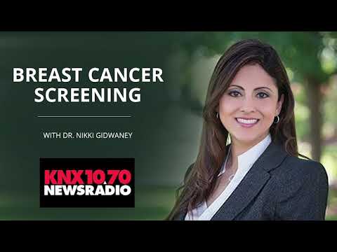 Dr. Gidwaney on KNX discussing breast cancer screening