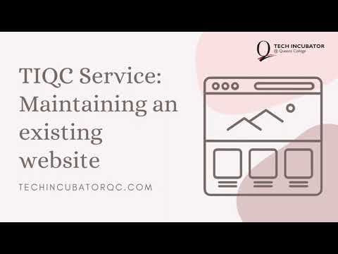 TIQC Services | Maintain An Existing Website