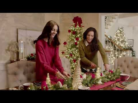 Bethlehem Lights Greenery with 3-in-1 Micro LEDs on QVC