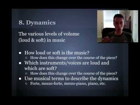 Fine Arts Music Lesson 03 - Elements of Music