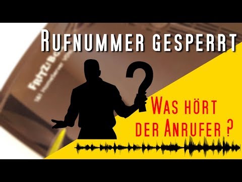 Fritzbox Rufnummer sperren | Was hört der Anrufer ?