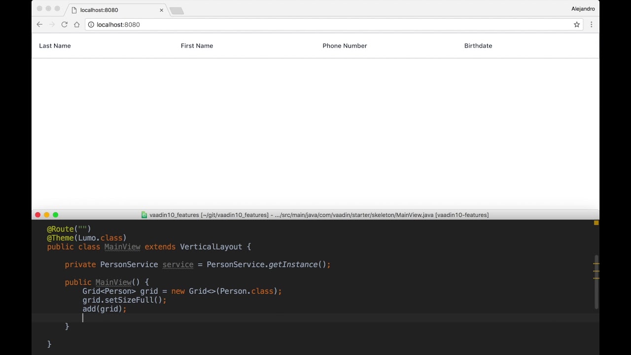 Vaadin 10: Modern Java API