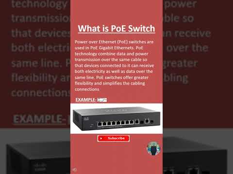 What is PoE Switch #Networking #Device