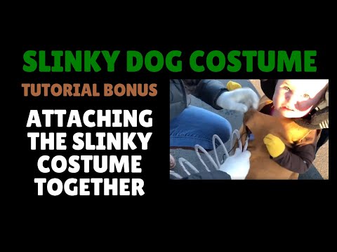 How To Connect The Slinky Dog Costume Together