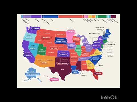 Most Spoken language in the US (beside English and Spanish)! #geography #map #usa #language #shorts