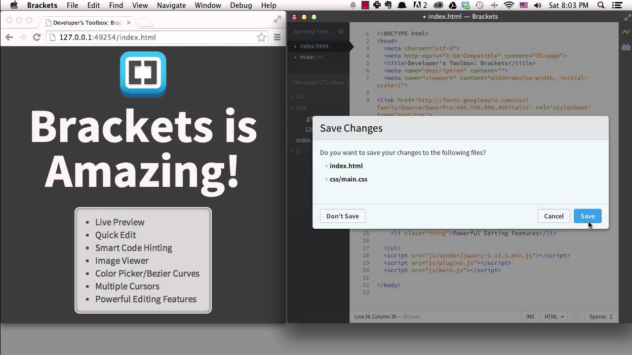 Developer's Toolbox: Brackets