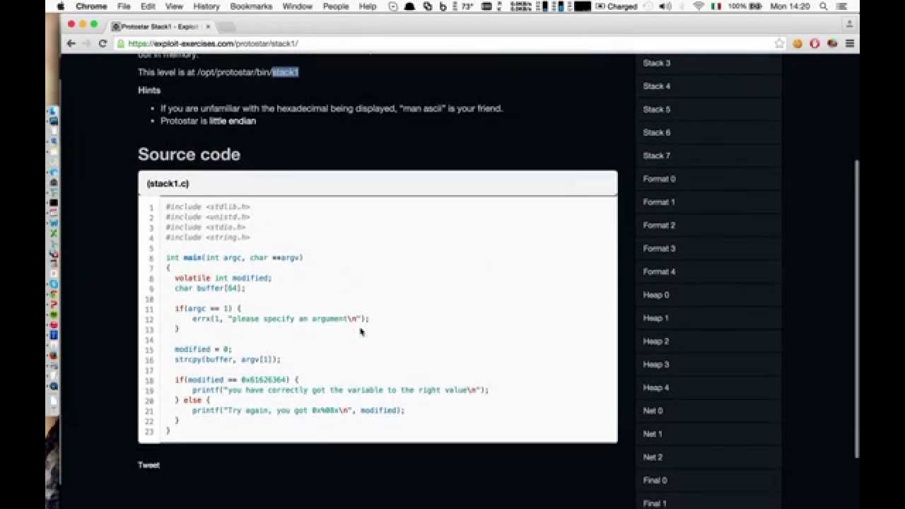 protostar stack1 https://exploit-exercises.com/ [ solution ]