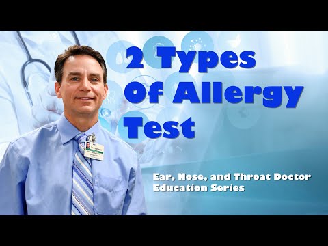 Two Types of Allergy Tests - Skin and RAST