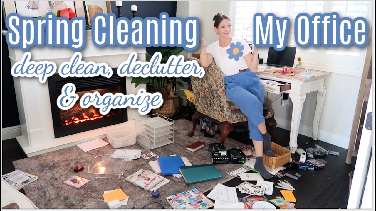 Massive Spring Cleaning Pt.1 My Office | Deep Clean, Declutter, & Organize With Me!