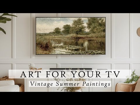 Vintage Summer Paintings Art For Your TV | Vintage Art Slideshow For Your TV | TV Art | 4K | 7 Hours