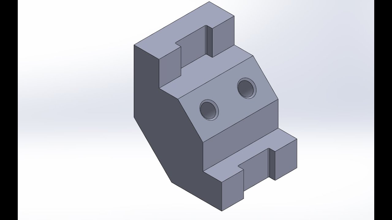 SolidWorks Basic Tools | Exercise 2 Extrude Base and Extrude Cut