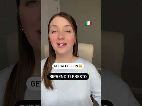 Get well soon in Italian 🤗 #italiantutor #italianlanguage #language