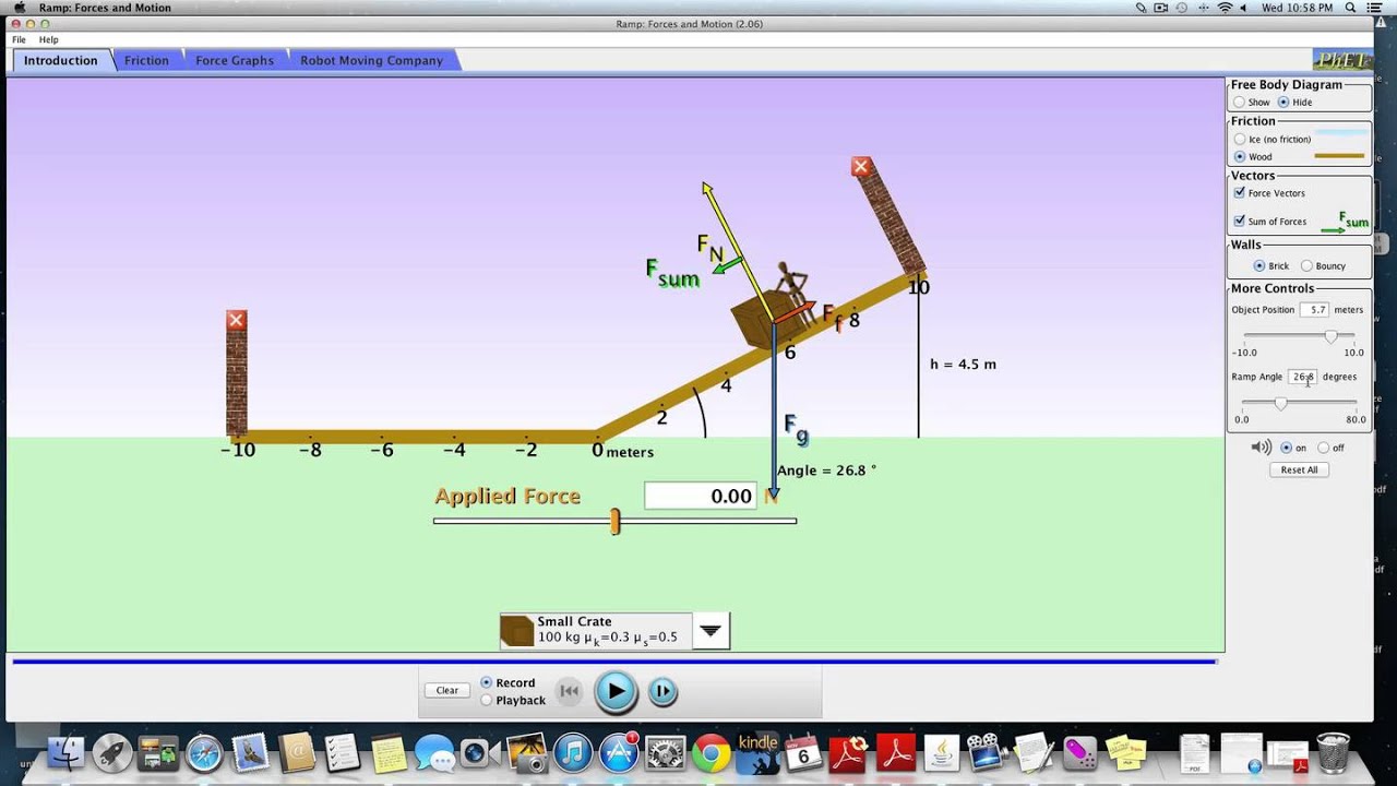 Ramp: Forces and Motion Simulation
