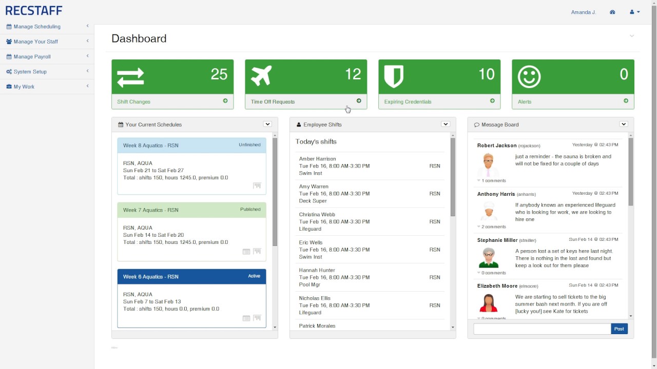 RecStaff - Manager - Adding employees via an access code
