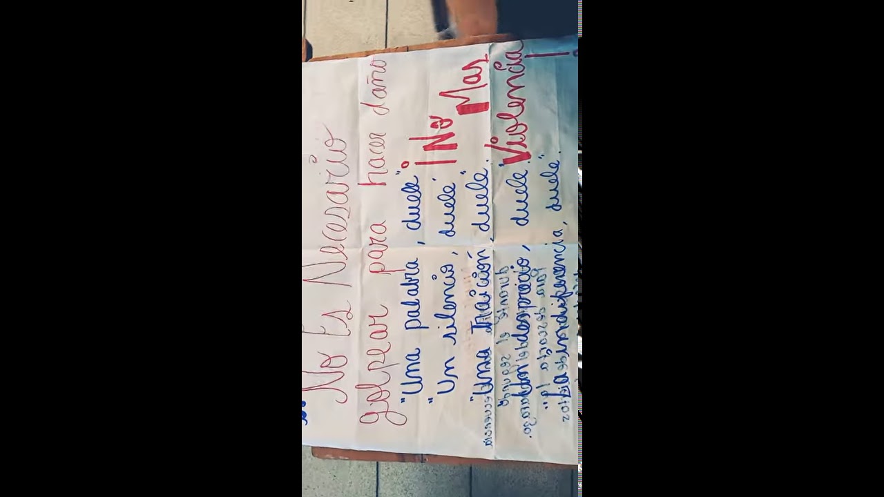 Mensaje no a la violencia 👉🖐️