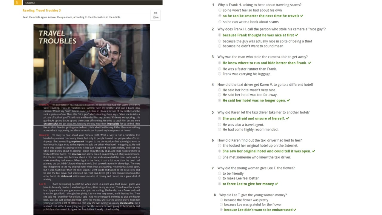 MY ENGLISH LAB: SUMMIT 1 - UNIT 5 (Resolution)