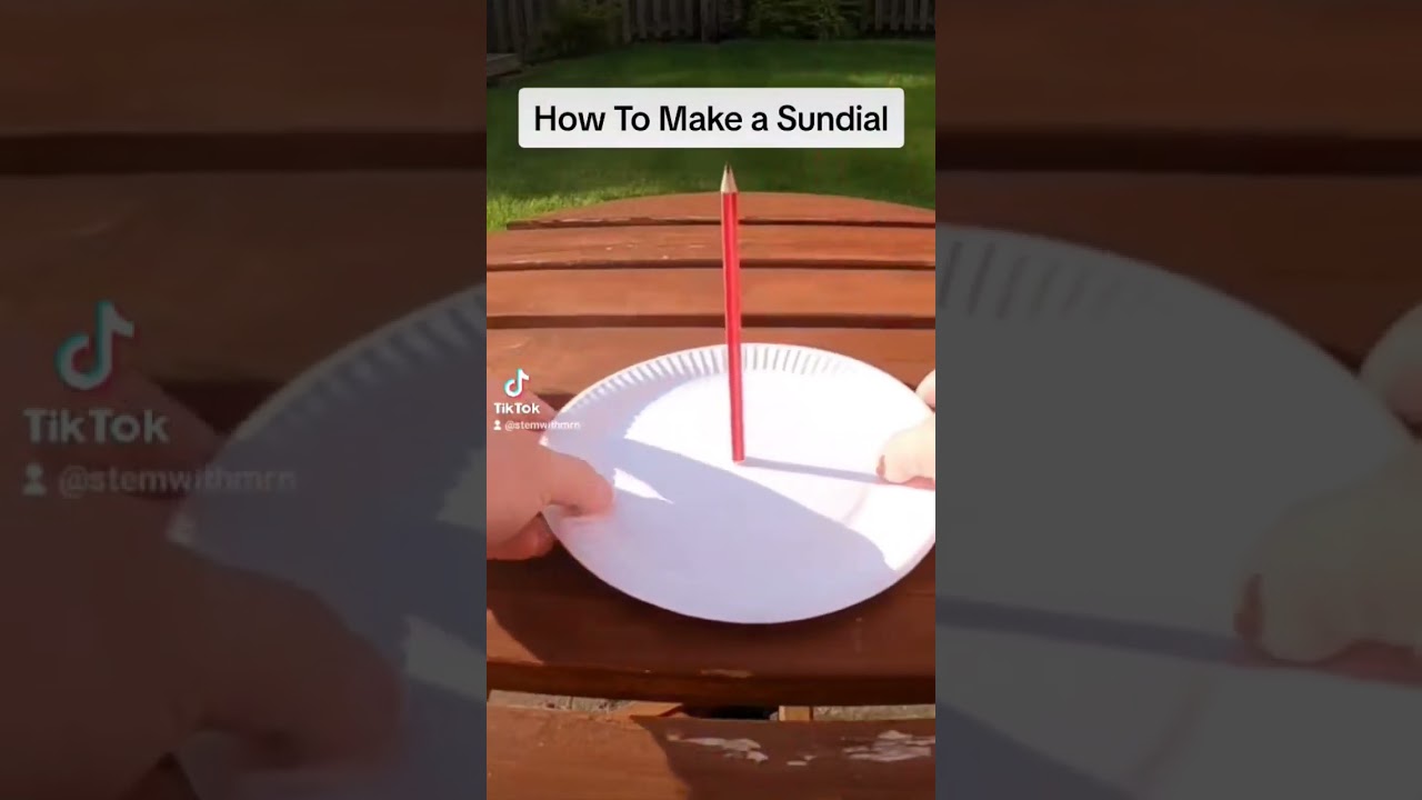 You learn how to make a simple sundial #science #stem #educatio  #stemwithmrn #shorts