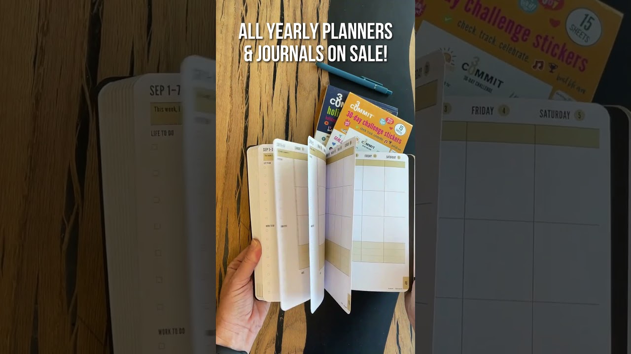 Commit30 Daily Planners and Journals. Be the best you can be!