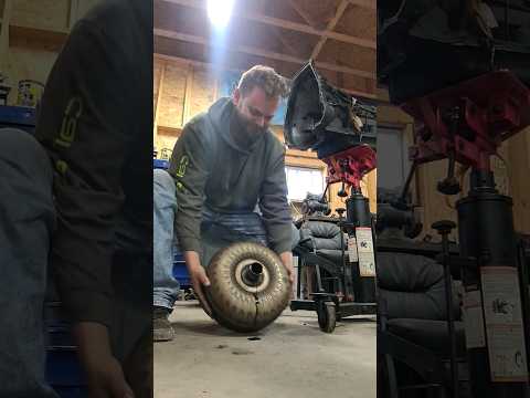 TORQUE CONVERTER REMOVAL DONE RIGHT!!! #autorepair #mechanic #automobile #autorepairshop #trucK