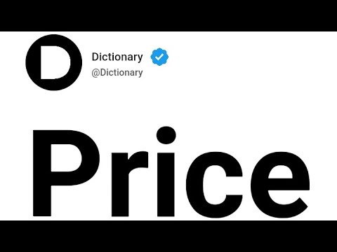 Price Meaning In English