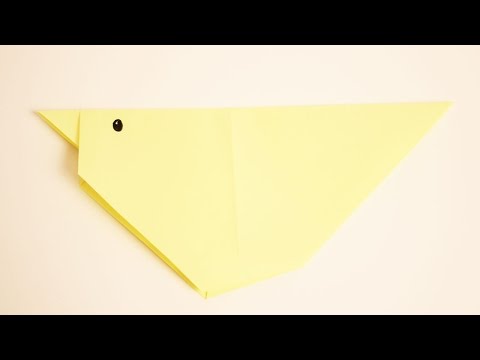 Como Hacer Un Pollito De Papel Animales De Papel Pollito De Origami