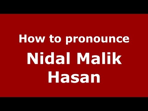 How to pronounce Nidal Malik Hasan (American English/US) - PronounceNames.com